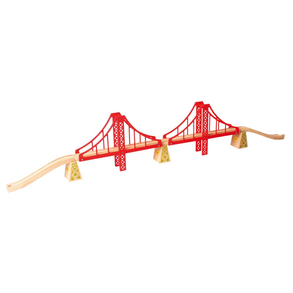 Double Suspension Bridge | Wooden Railway | Bigjigs Rail – Bigjigs Toys