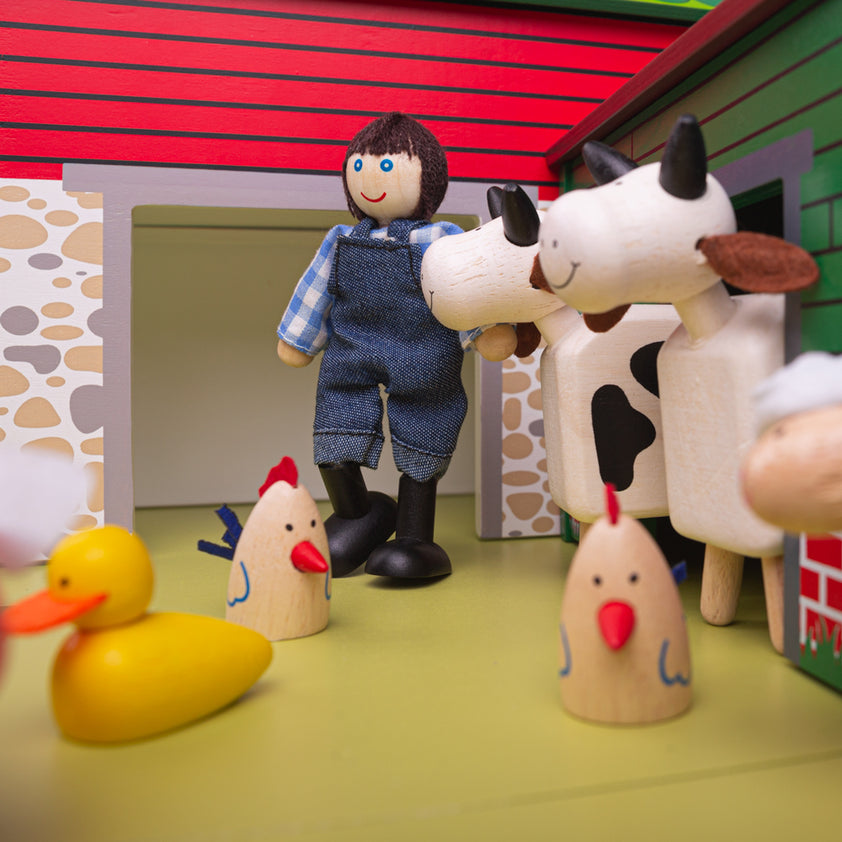 Tidlo Farm Animals Toys | Wooden Toys | Bigjigs Toys