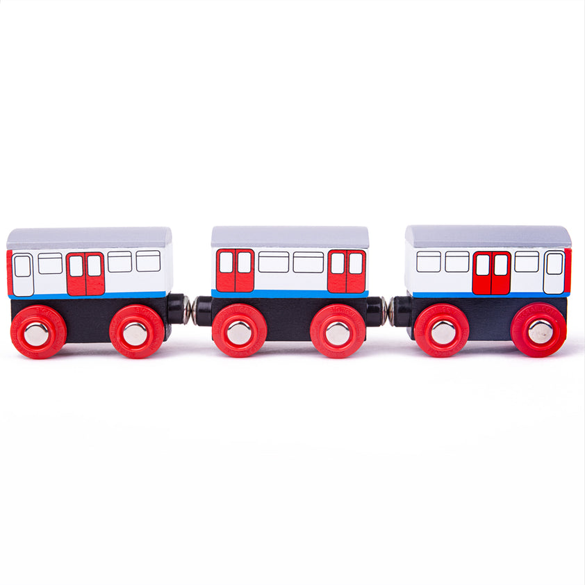 Tidlo London Underground Train | Wooden Trains | Bigjigs Toys