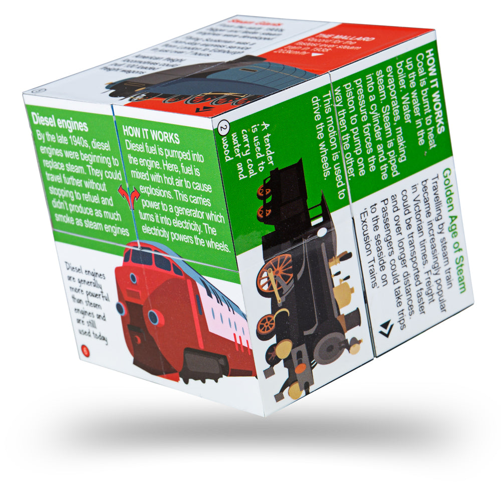 History of Railway Cube Book | Official Bigjigs Toys